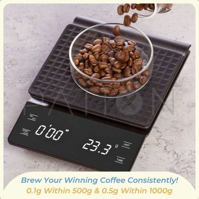Jual Timbangan Kopi Digital Timer 3kg 0.1gr | V60 Drip Premium Coffee Scale Di Seller Doujin ...