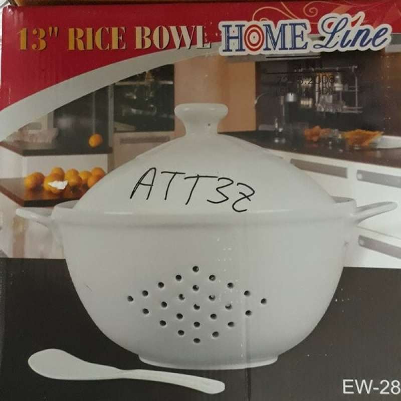 Jual Rice Bowl Keramik Homeline 13 Inch Tempat Nasi Bakul Nasi Keramik ...