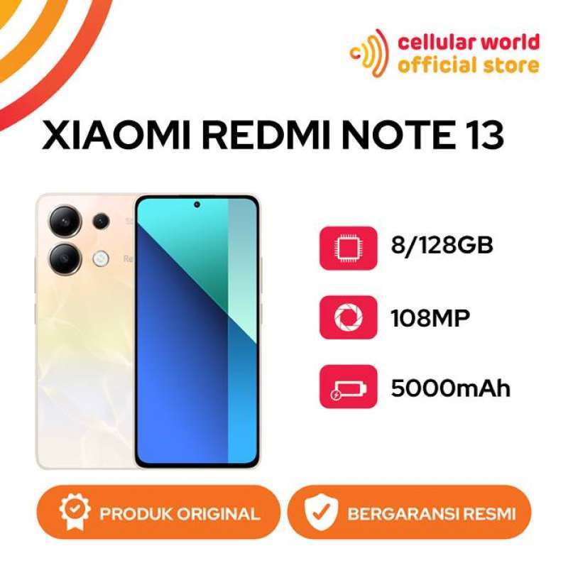 Jual Xiaomi Redmi Note 13 4g 8/128gb Garansi Resmi - Midnight Black Di ...
