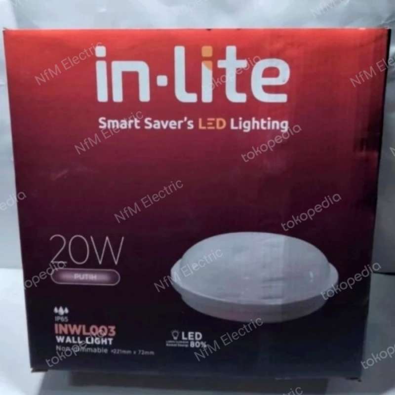 Promo Inlite Lampu Kapal Dinding Bulat Putih/ Lampu Ball Ice 8w/12w/20w ...