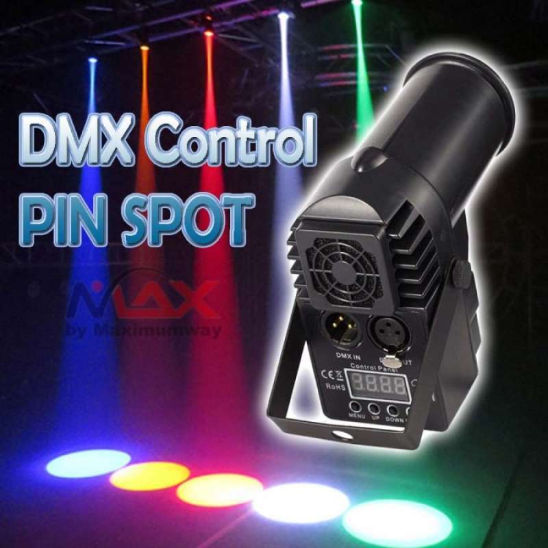 Promo ((hei,ready)) Lampu Sorot Dmx Pin Spot 30w 220v Rgbw Spotlight ...