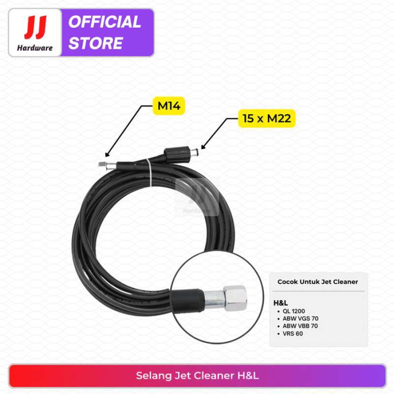 Promo 100% Produk Ori High Pressure Selang Jet Cleaner H&l 20m Vgs ...