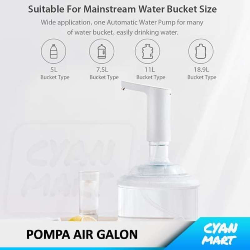 Jual Pompa Galon Xiaomi Water Pump Tds Pompa Air Galon Otomatis ...