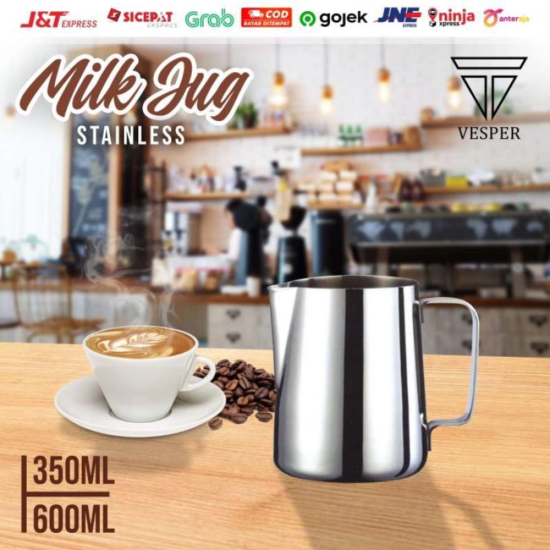 Jual Milk Jug Stainless / Latte Art / Milk Frother / Pitcher Susu Gelas ...