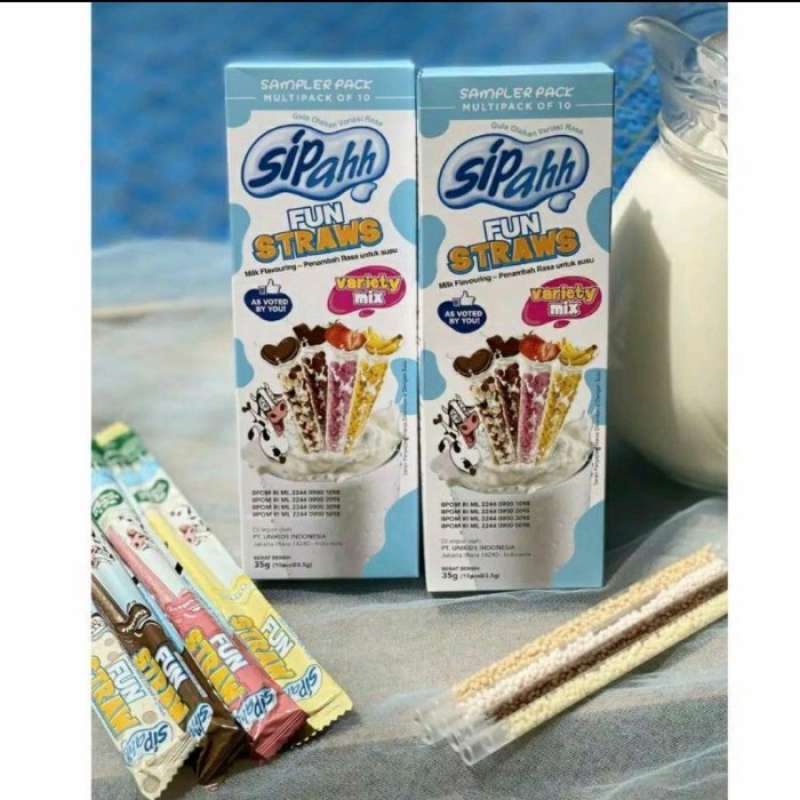 Jual Lrs Sipahh Fun Straw Pack 10's / Sedotan Susu Unik Pemberi Rasa ...