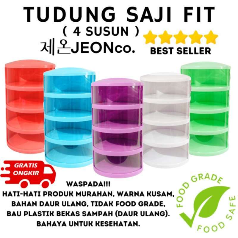 Jual Food Storage 4 Susun Food Cover Layer Penutup Makanan Tudung Saji ...