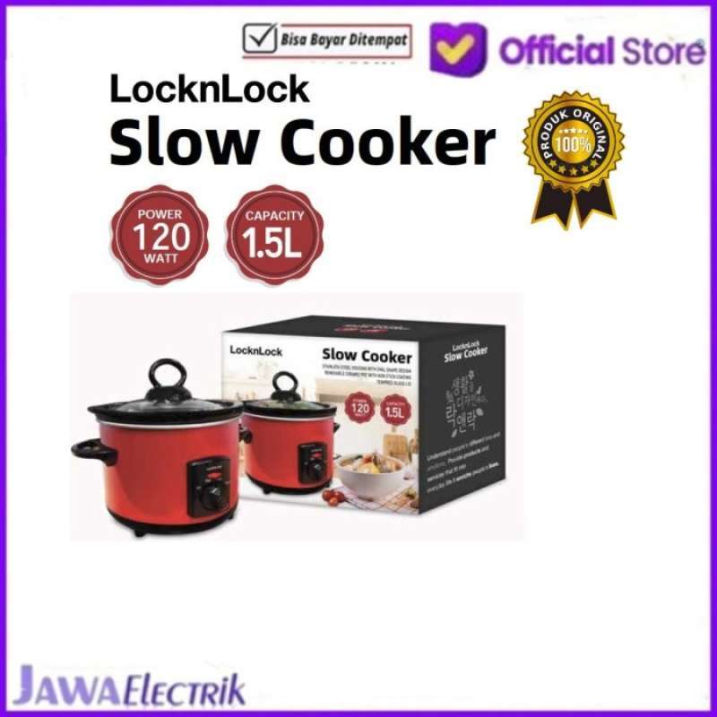 Jual Slow Cooker Locknlock/lock N Lock Ejp136red Kapasitas 1,5 Liter Di ...