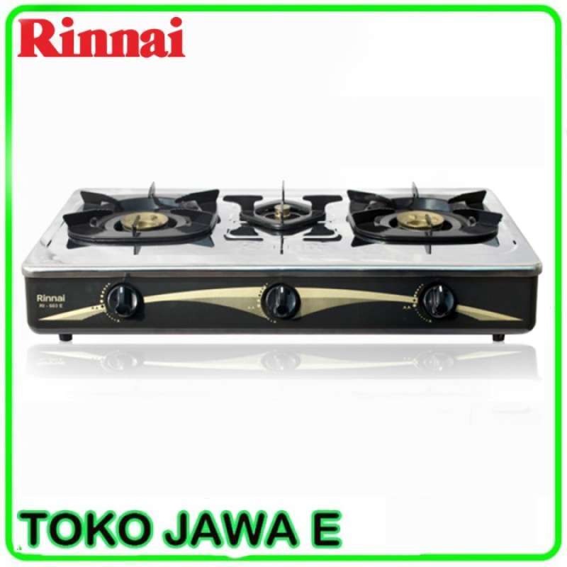 Jual Rinnai Ri603e Kompor Gas 3 Tungku Ada Api Lilin - Stenlies Steel ...