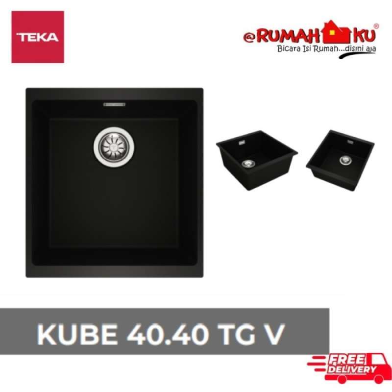 Jual Kitchen Sink Teka Kube 40 40 Tg Black Matt Undermount Bak Cuci ...