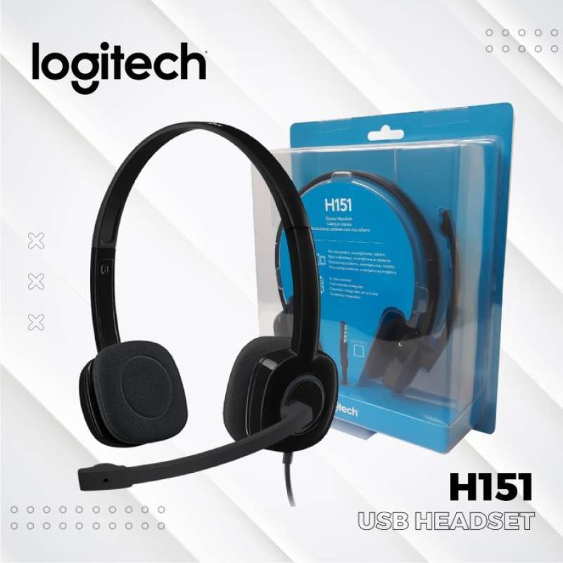 Promo Logitech H151 / H 151 Stereo Headset Diskon 23% Di Seller Indah ...
