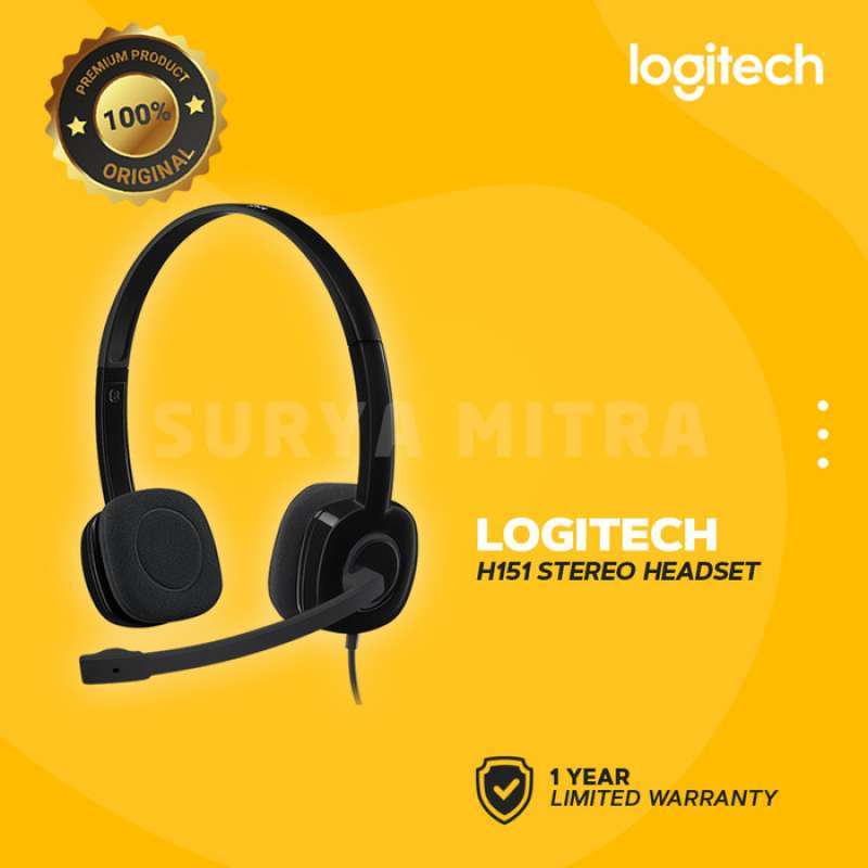 Promo Logitech H151 / H 151 Stereo Headset Diskon 23% Di Seller Indah ...