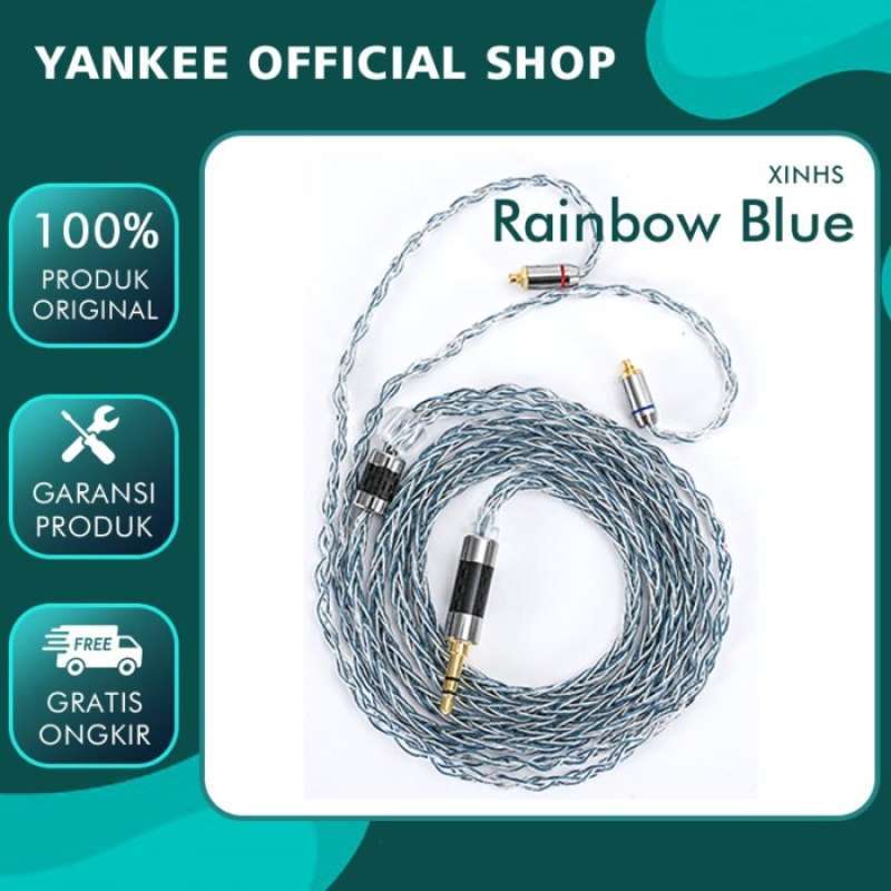 Promo Xinhs Rainbow Blue Kabel Upgrade Earphone Iem For Kz Trn Mt1 Pro Blon Diskon 23% Di Seller ...