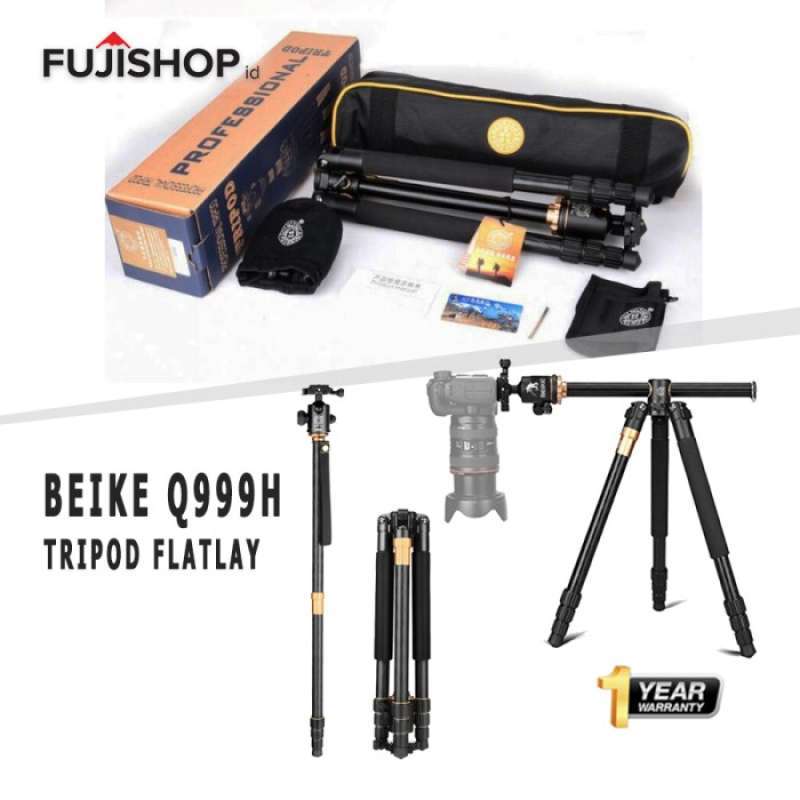 Promo Beike Q999h Professional Horizontal Tripod Monopod Q999h Garansi ...