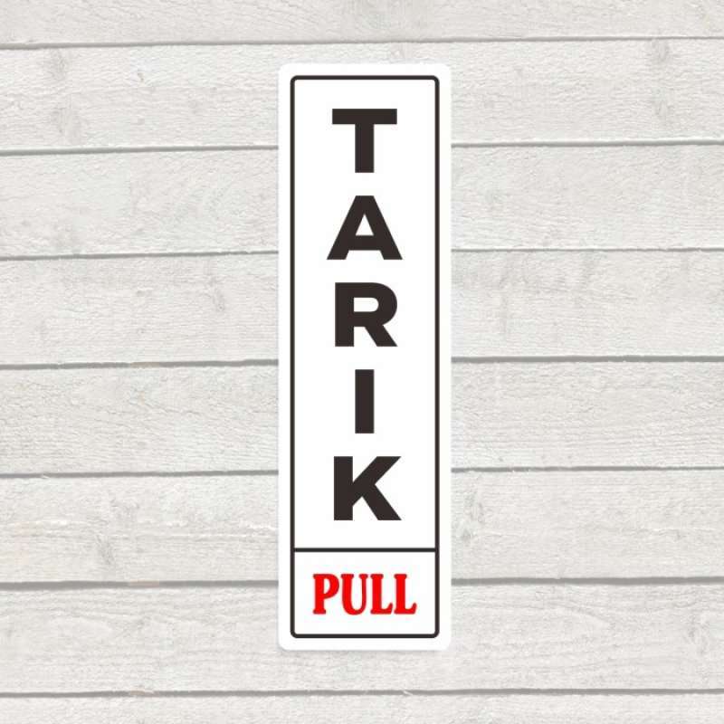 Jual Sticker Label Sign Marka Stiker Pintu Tarik Dorong Push Pull 17 X ...