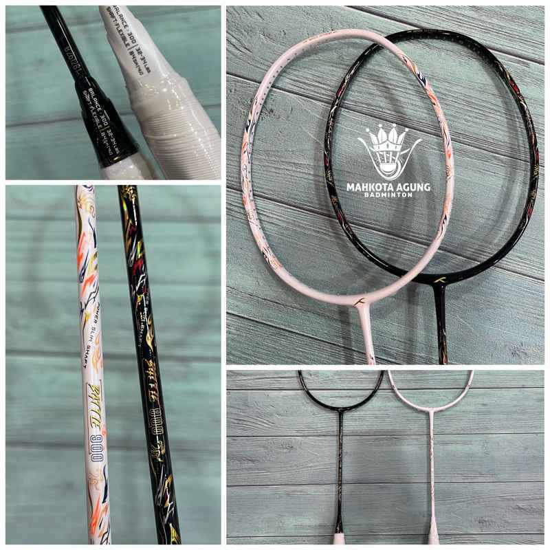 Jual Raket Badminton Hundred Battle 600 700 900 Original Lengkap Bonus ...