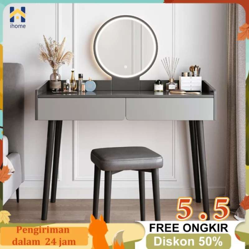 Jual Ih Meja Rias Minimalis Lampu Led Meja Rias Modern Abu-abu Meja Di ...