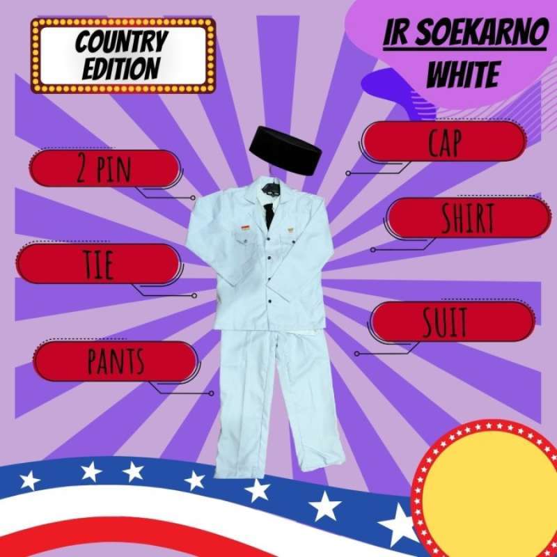 Jual Kostum Baju Soekarno / Anak / Dewasa / Ir Soekarno / Kostum ... Jual Kostum Baju Soekarno / Anak / Dewasa / Ir Soekarno / Kostum ...
