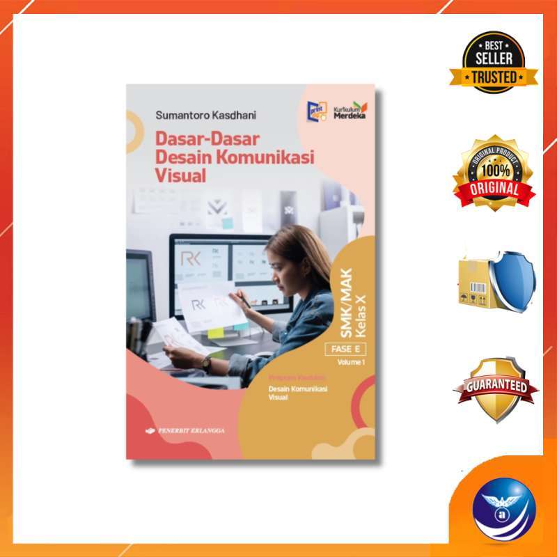 Jual Buku Pelajaran Dasar-dasar Desain Komunikasi Visual Smk/mak Kelas 10 Volume 1,2 Kurikulum ...
