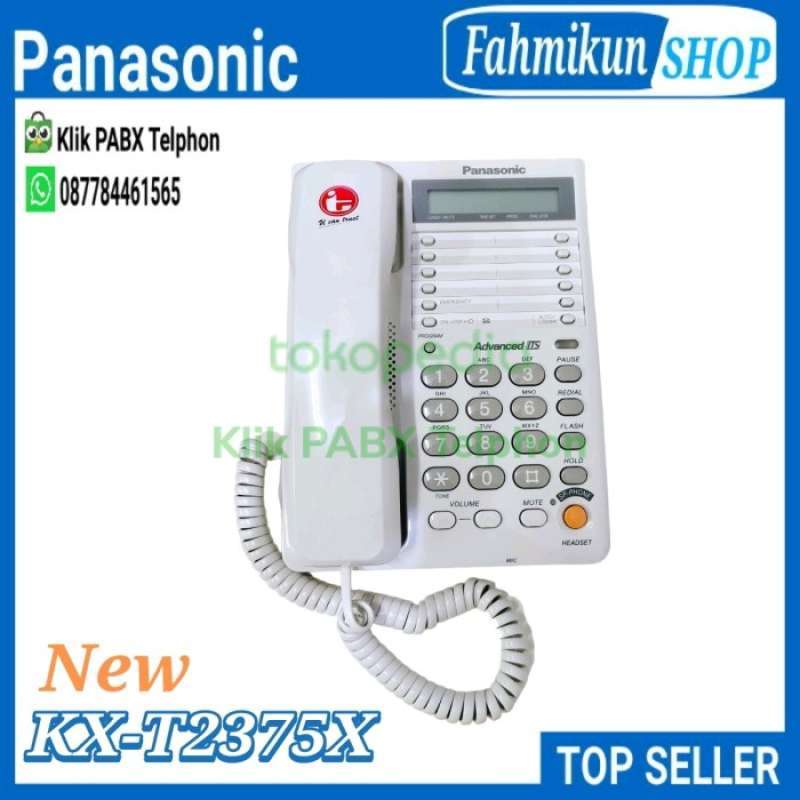 Promo Panasonic Telp Analog Kx- T2375 Single Line New 100% Garansi 1 Tahun Diskon 33% Di Seller ...
