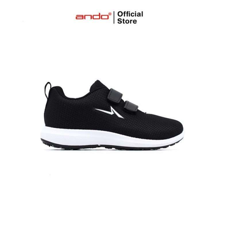 Jual Ando Official Sepatu Sneakers Pino Jt V Anak - Hitam/putih Di ...