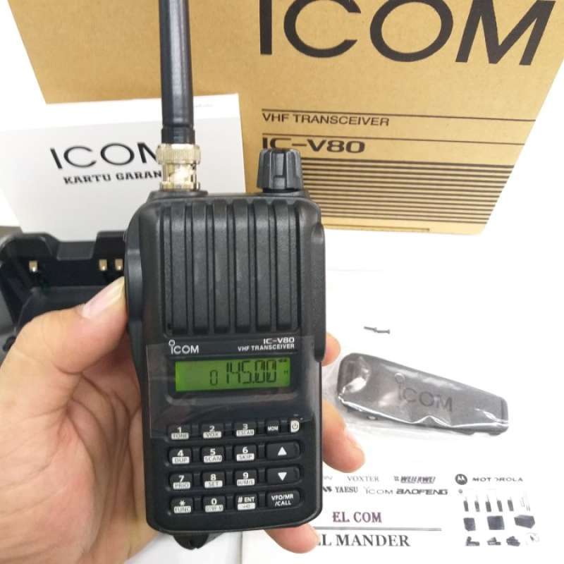Promo Ht Icom Ic-v80 Original Resmi - Ht Icom V80 Vhf Original Diskon 33% Di Seller Ksm Store ...