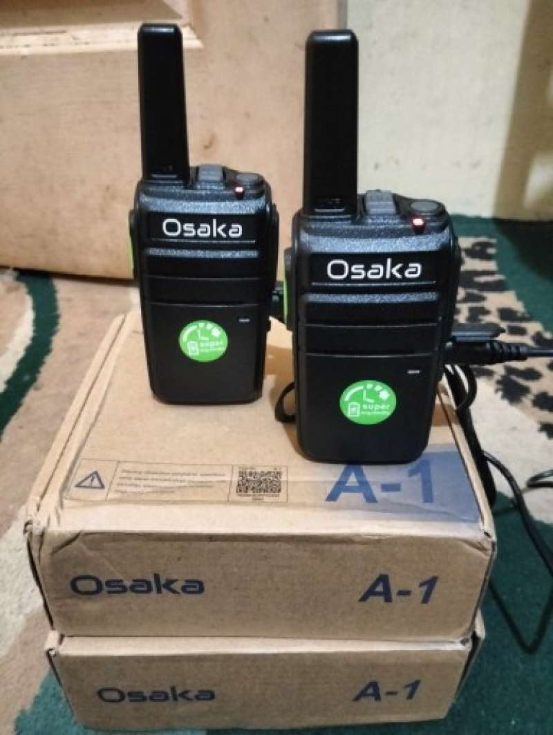 Promo New Ht Osaka A1 Handy Talky Mini Walkie Talkie 6800mah Tahan 10 ...
