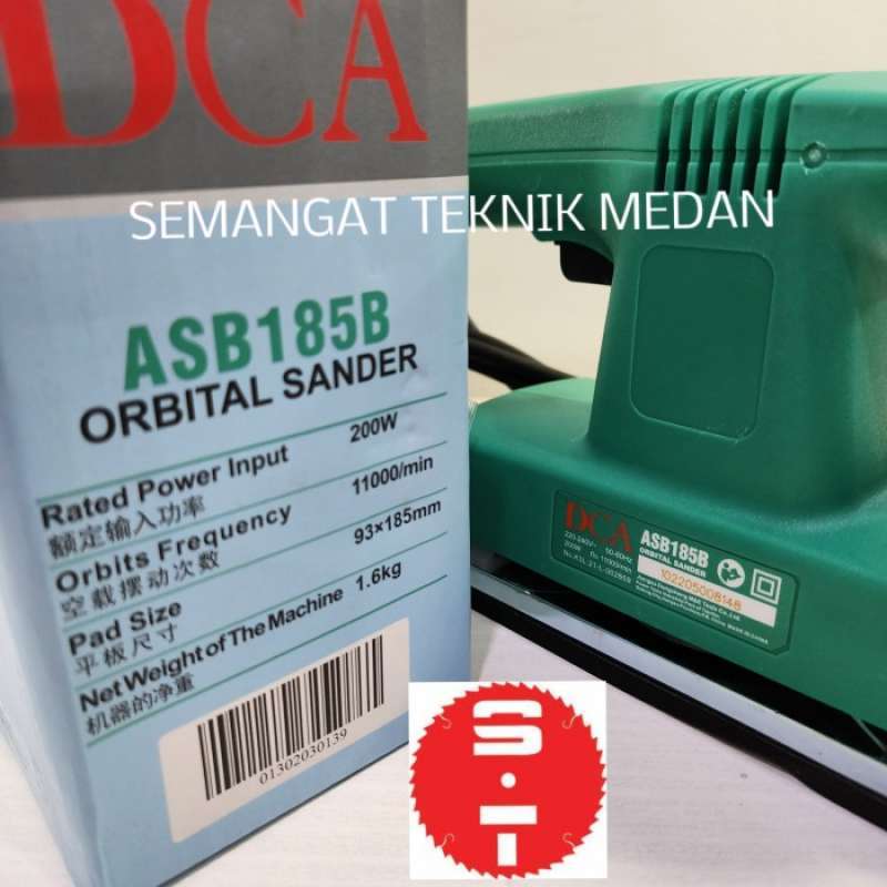 Promo Asb185b Mesin Amplas Orbital Sander Kayu Persegi Panjang Dca Asb ...