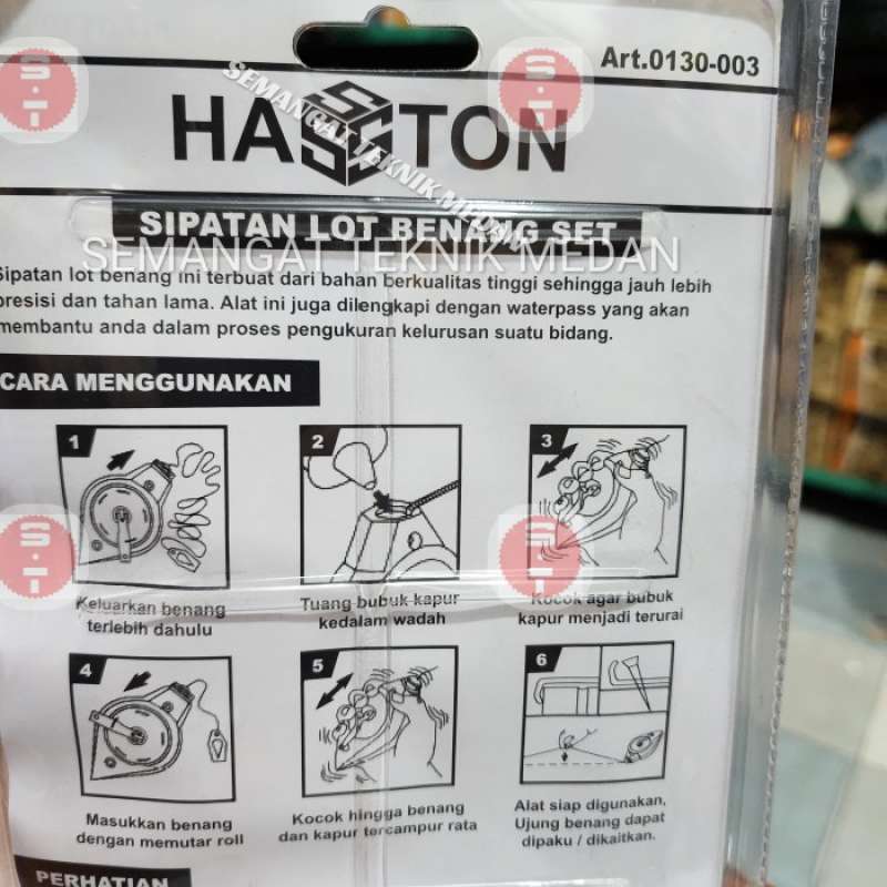 Jual Sipat Sipatan Marking Tinta Lot Benang Chalk Line Set Hasston 0130 ...