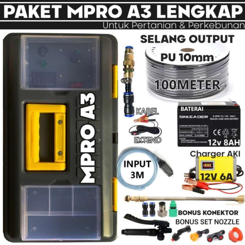 Promo 100% Produk Ori Paket Pertanian Lengkap Tinggal Pakai - Mpro A3 Dengan Selang 100m Diskon ...
