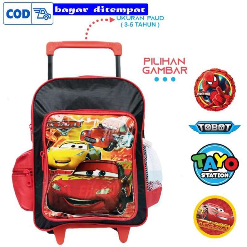 Jual Tas Troli / Tas Koper Roda Anak Paud Tk Karakter Ukuran 14 Inch ...