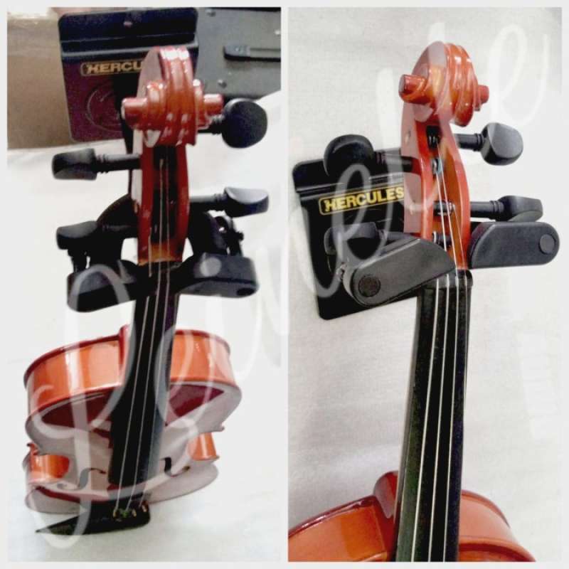 Jual Hercules Dsp57sb Violin/viola Slat Wall Hanger (stand Dinding ...