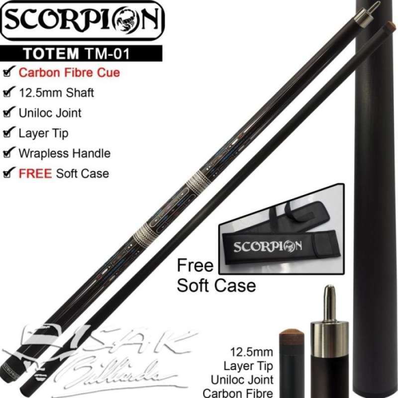 Jual Pz Scorpion Totem Tm-01 Carbon Fibre Uniloc Low Deflection Stick ...