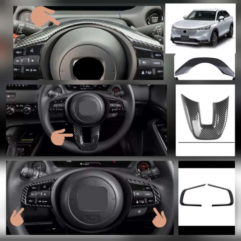 Promo Panel Carbon Steering Wheel Cruise Control All New Hrv 2022 S E ...