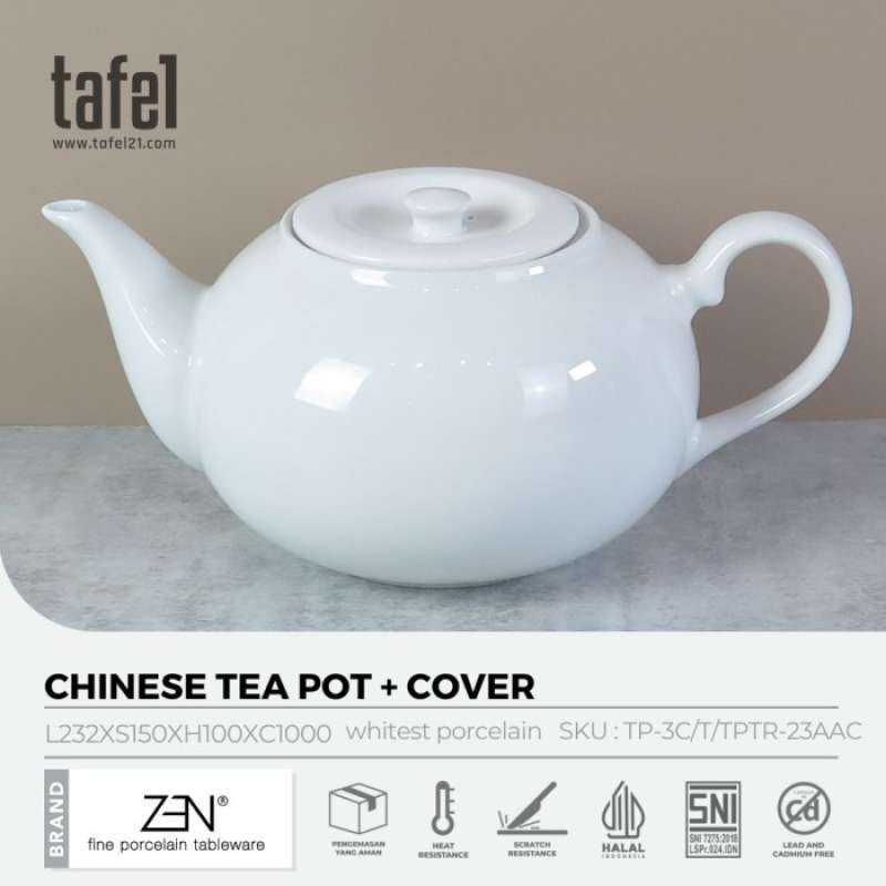 Promo Zen Teko Chinese Tea Pot Horeca 1000 Ml Diskon 23% Di Seller ...