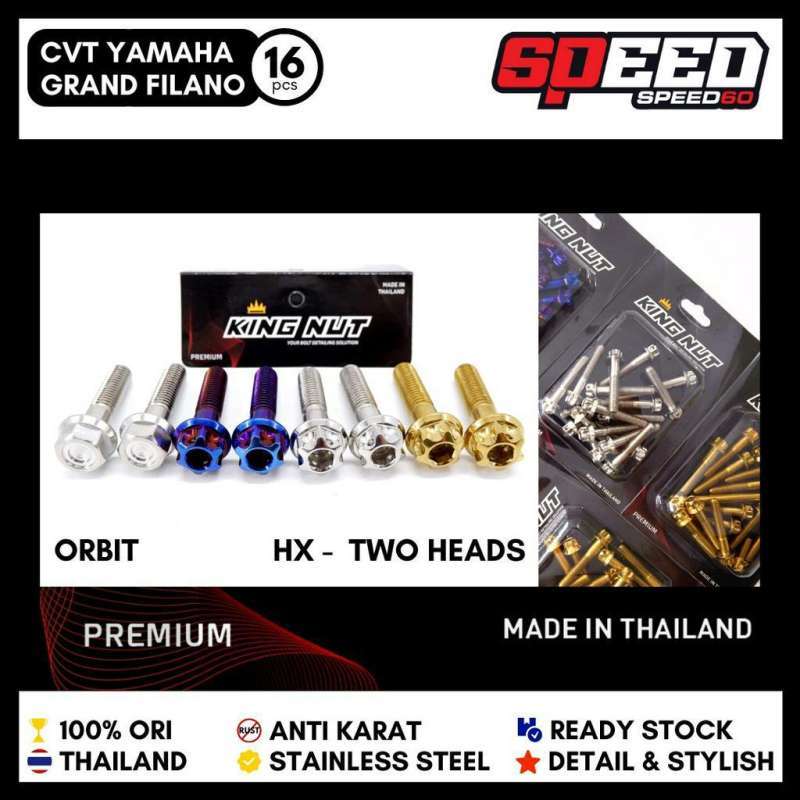 Jual Baut Cvt Yamaha Grand Filano Stainless Baut Titanium Grade 5 ...