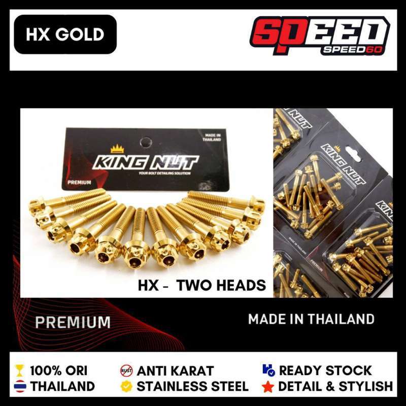 Jual Baut Cvt Yamaha Grand Filano Stainless Baut Titanium Grade 5 Thailand King Nut - Hx Silver ...