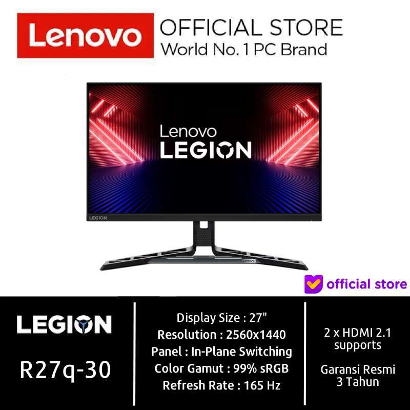 Promo Monitor Lenovo Legion R27q 30 27 Qhd Ips 180hz Refresh Rate ...