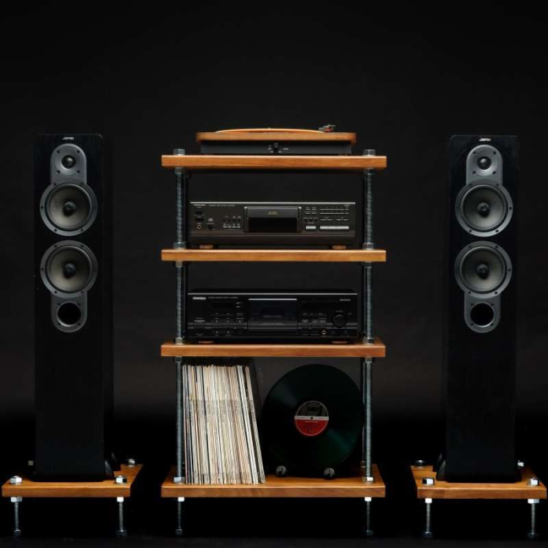 Jual Rak Piringan Hitam / Rak Amplifier/ Rak Turntable Kayu Solid 4 ...