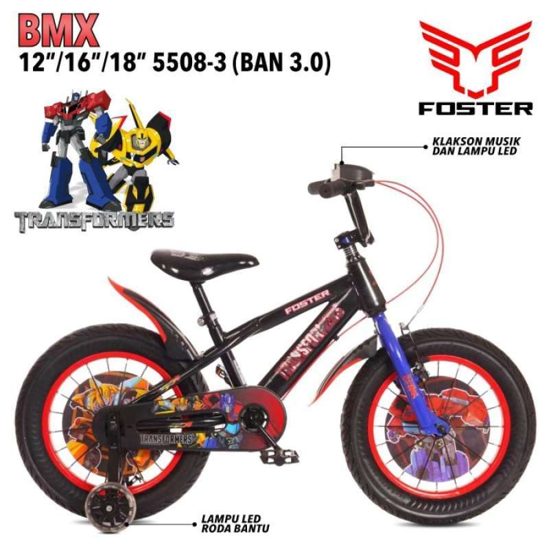 Promo Sepeda Anak Bmx 12 Inch Foster Transformers Terbaru Diskon 50% Di ...