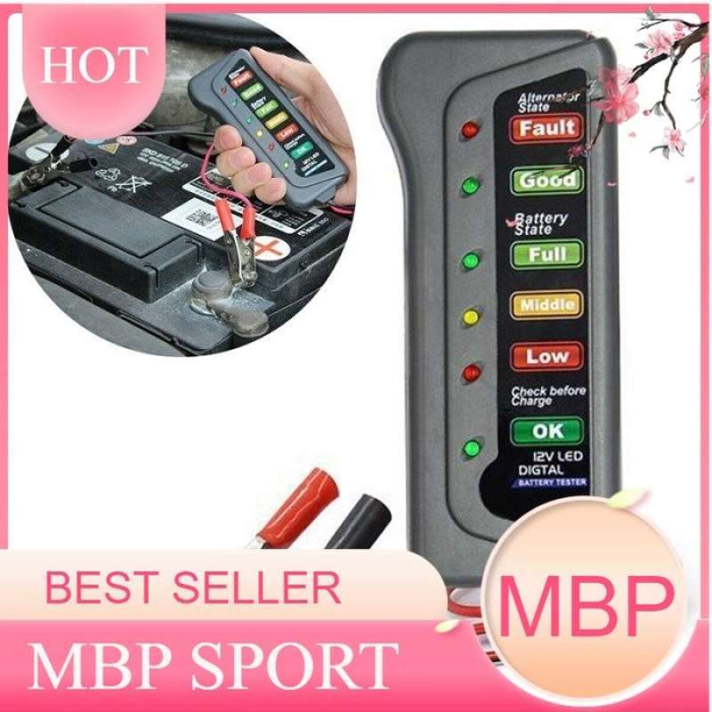 Promo (fun) Alat Diagnostik Tester Aki Mobil Digital 12v 6 Lampu Led ...