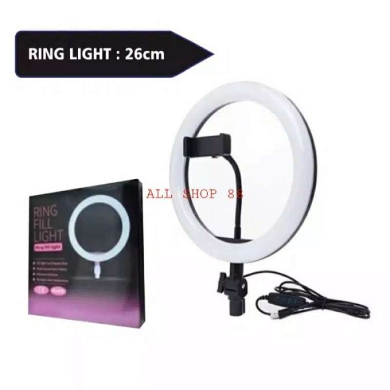 Jual Ring Fill Light Phone Holder Ring Selfie 26 Cm Di Seller