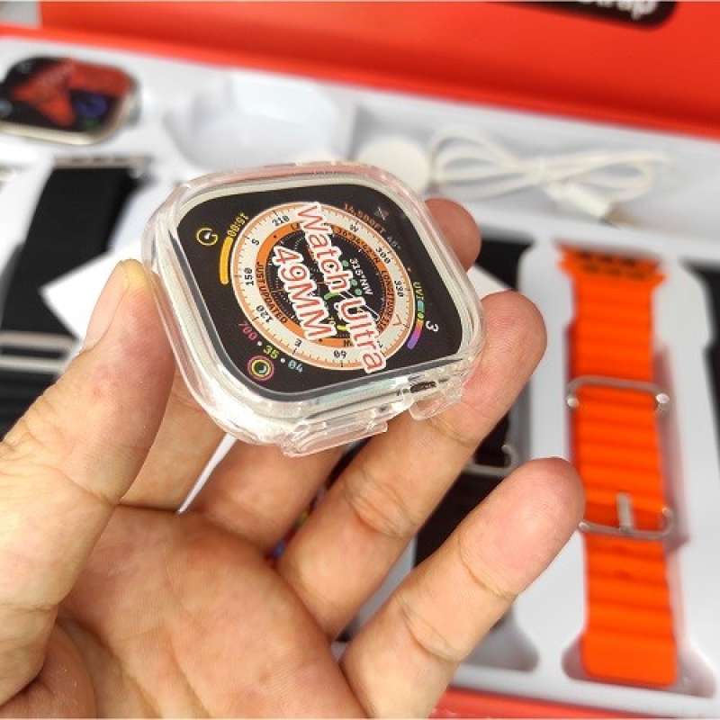 Jual Smartwatch Series 8 Ultra H 12 + Strap 7 In 1 Alumunium Ceramic ...