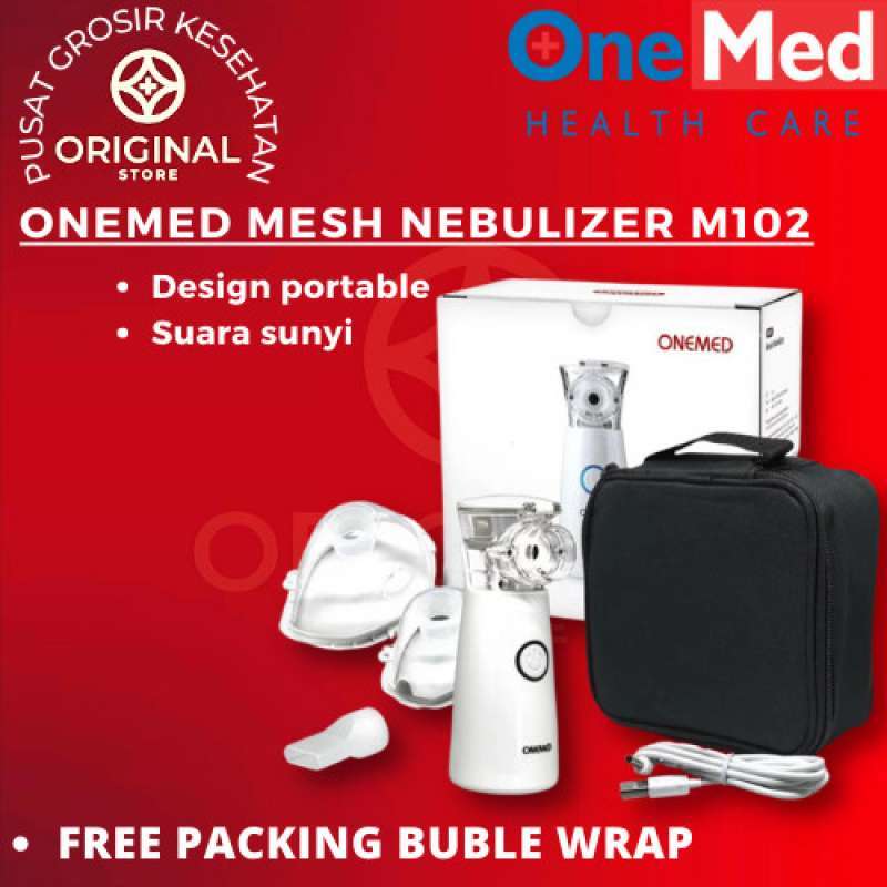Promo Onemed M102 Mesh Nebulizer Portable Alat Uap Inhaler Praktis ...