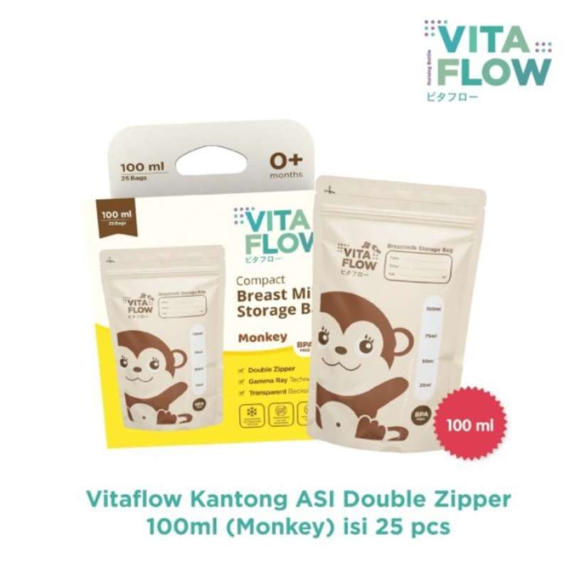 Jual Vitaflow Kantong Asi 100ml / Plastik Asi - Monkey Di Seller Zenin ...
