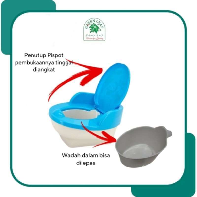 Jual Green Leaf 5109 Potty Training Portable Closet Duduk Anak Pispot ...