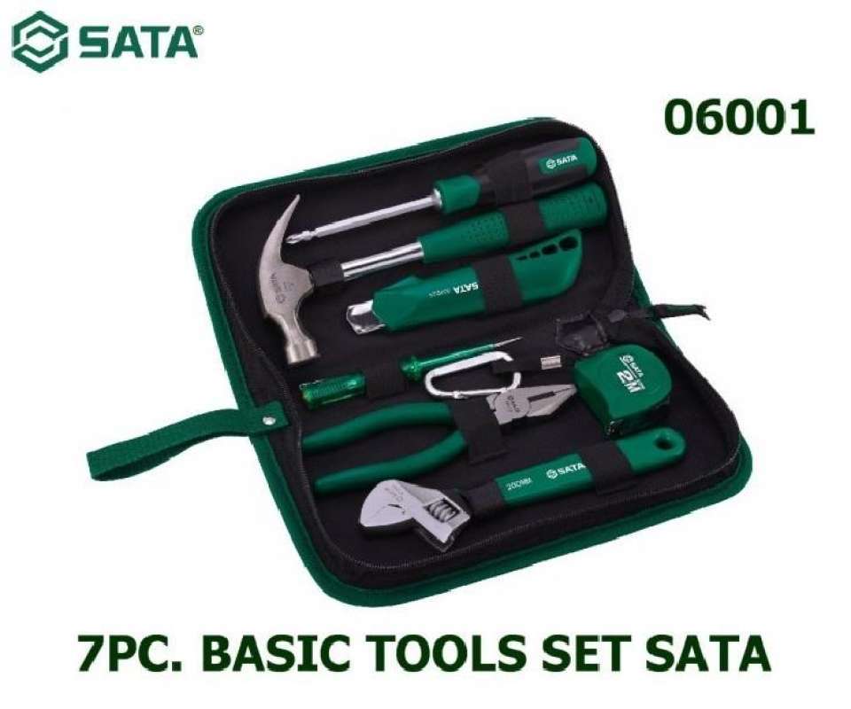 Jual Tool Kit Set 7 Pcs 06001 - 7pc Basic Tools Set Sata Tools Di ...