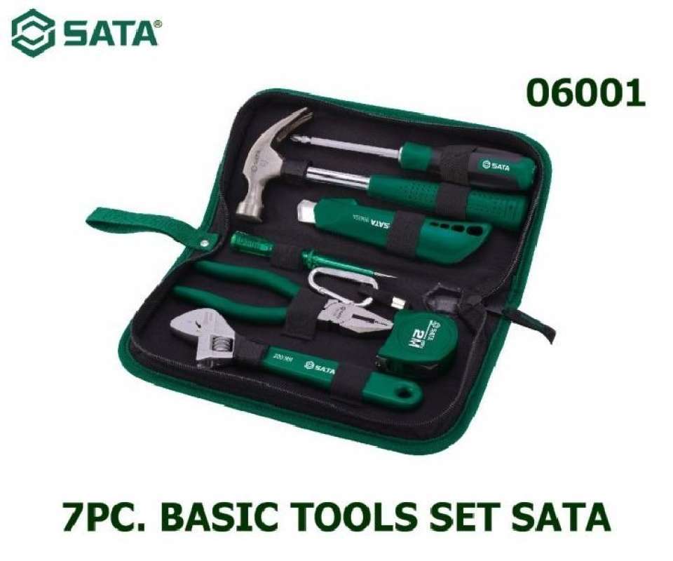 Jual Tool Kit Set 7 Pcs 06001 - 7pc Basic Tools Set Sata Tools Di ...
