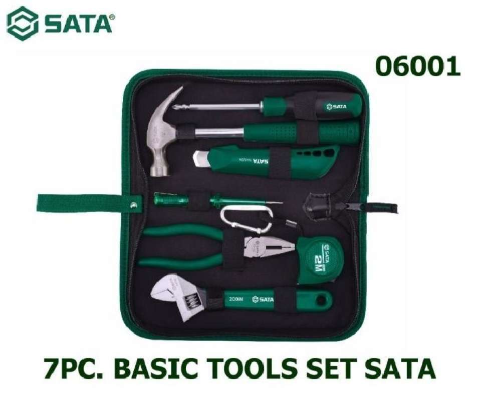 Jual Tool Kit Set 7 Pcs 06001 - 7pc Basic Tools Set Sata Tools Di ...