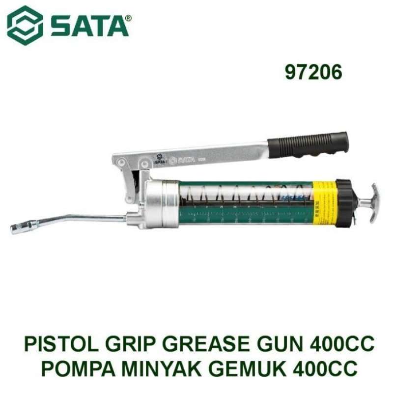 Jual Pompa Minyak Gemuk 97206 Clear Tube Pistol Grip Grease Gun 400 Cc ...