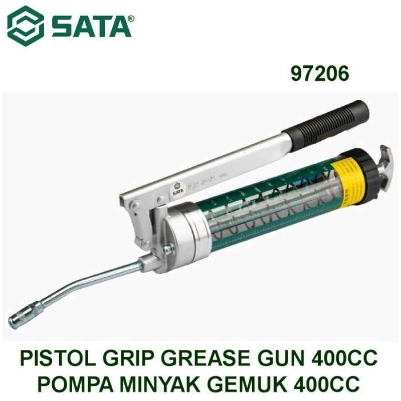 Jual Pompa Minyak Gemuk 97206 Clear Tube Pistol Grip Grease Gun 400 Cc ...